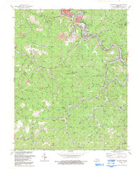 1992 Map of Hazard South, Perry County, KY — High-Res | Pastmaps